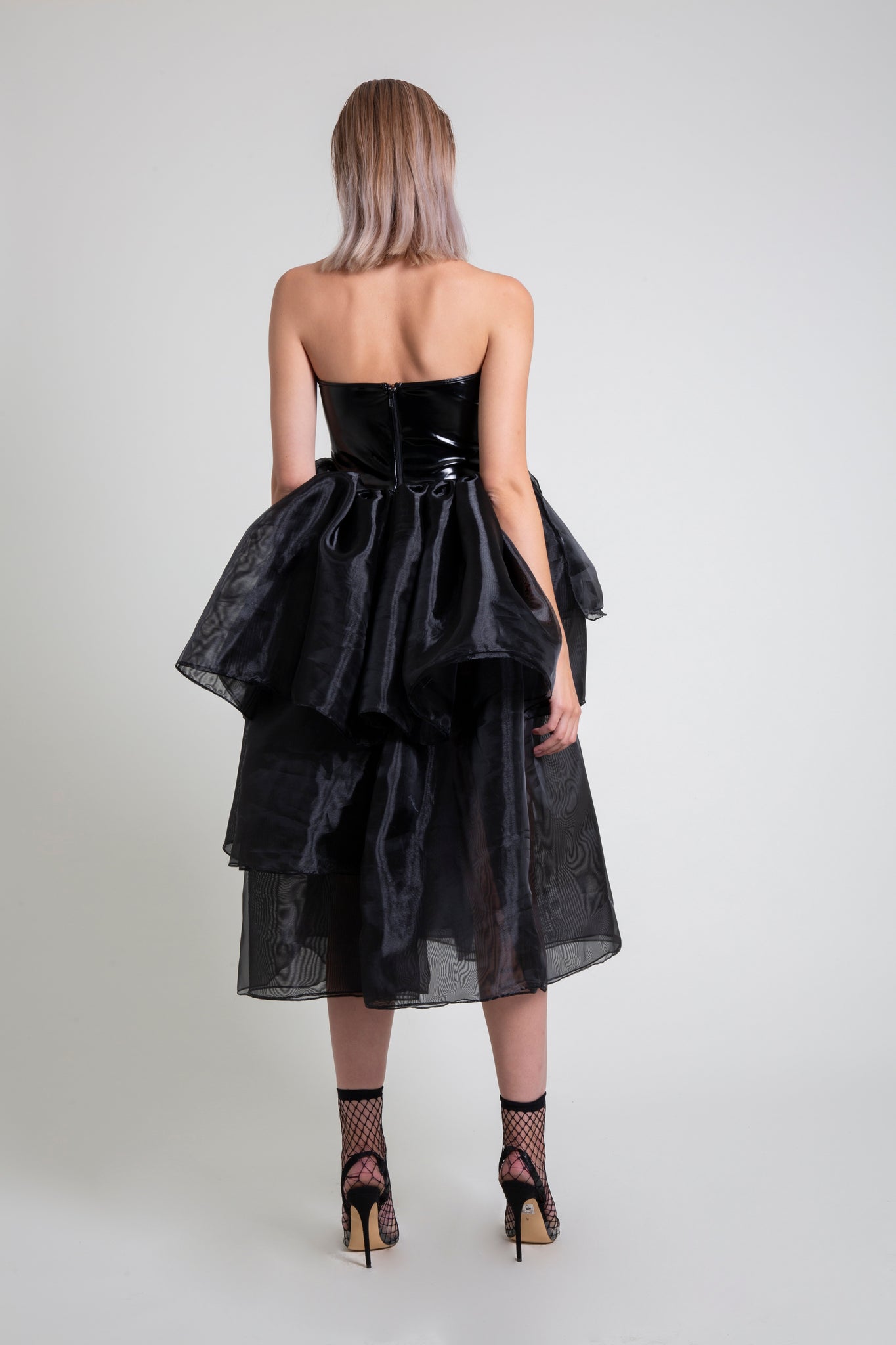 The Organza PVC Midi Dress – L.A. Roxx